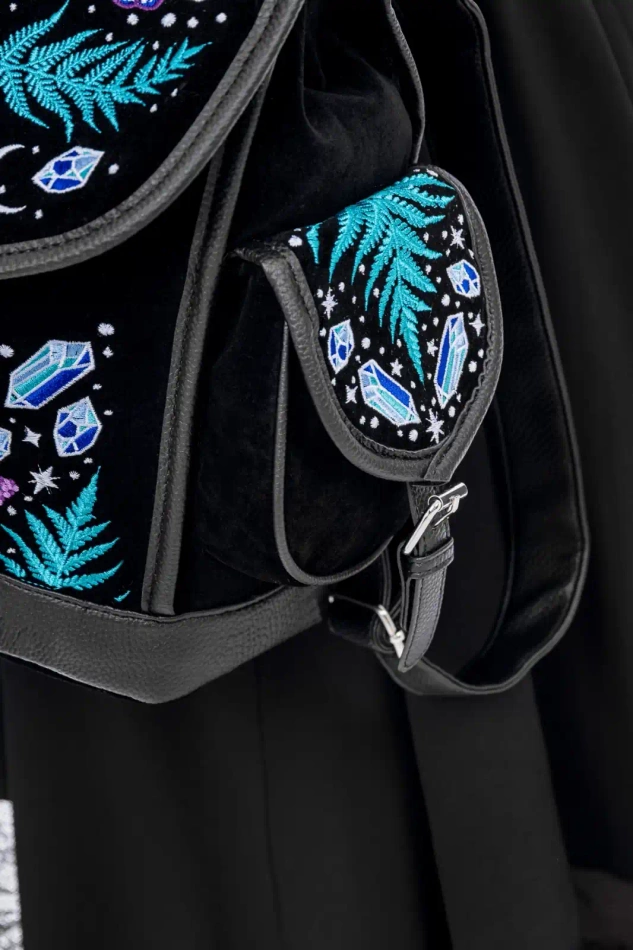 ENCHANTED FOREST BACKPACK Magical backpack with moth embroidery - Restyle