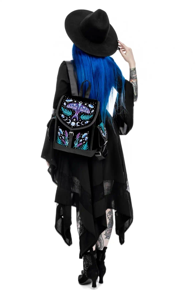 ENCHANTED FOREST BACKPACK Magical backpack with moth embroidery - Restyle